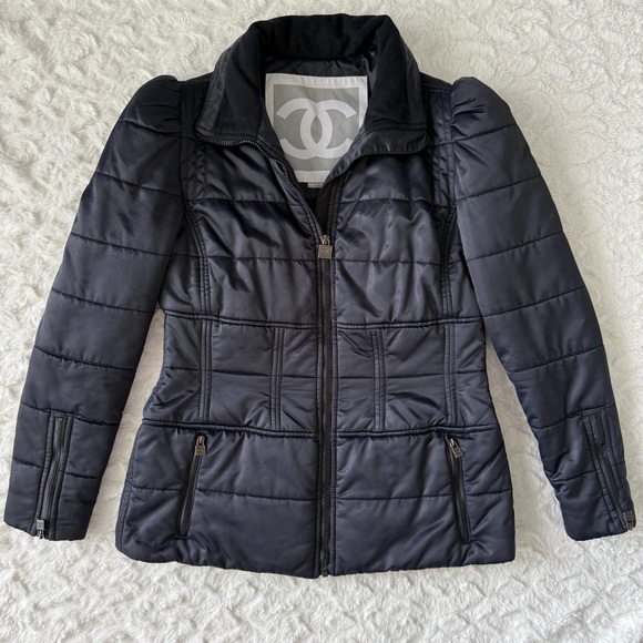 CHANEL | Jackets & Coats | Chanel Puffer Jacket Runway Quilted Coat ...